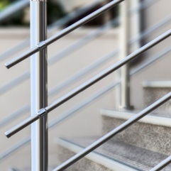 moderne inox ograde, spiralne stepenice